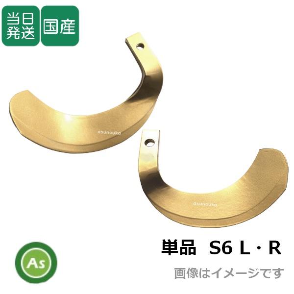 耕うん爪 単品 スーパーゴールド爪 偏芯爪 S6　※L・Rをお間違いのないようご注文下さい。写真はイメージです。■取付け巾寸法巾：約25mm厚み：約9mm穴径：約10mm※注意事項 表示されている価格は耕うん爪1本の価格です。（ボルトは付属...