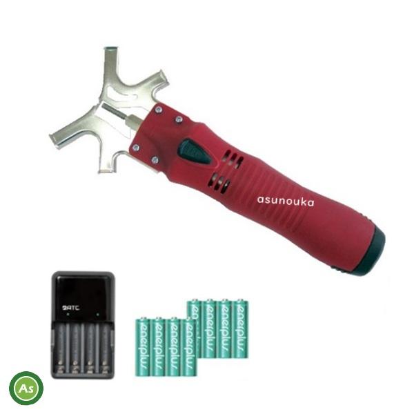 重量：225g(電池含まず)目立て角度：30度モーター定格電圧：DC12V(乾電池の場合)　　　　　　　　　DC9.6V(充電池の場合)モーター回転数：25000min-1(乾電池の場合)　　　　　　　　21000min-1(充電池の場合)...