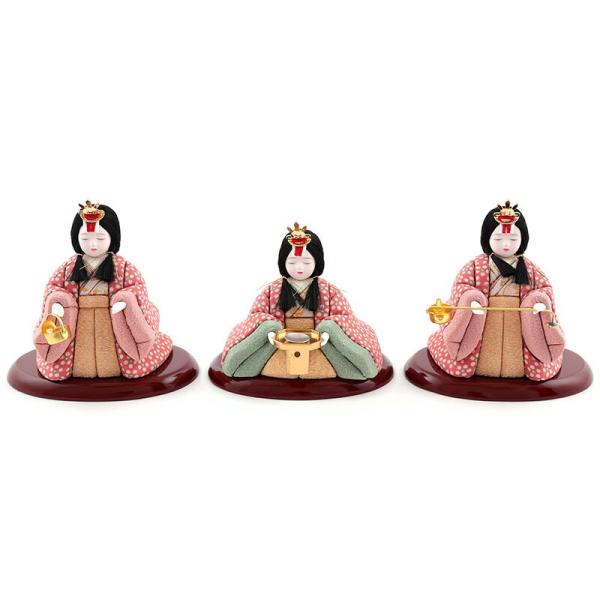 【2026年度新作雛人形】【江戸木目込人形 一秀】 多くのお客様からのご要望にお応えして、人気の木目込み人形作家、木村一秀作のひな人形の中から、三人官女を単品で限定数販売いたします。「親王飾りを購入したけど、やっぱり五人飾りにしたい」という...
