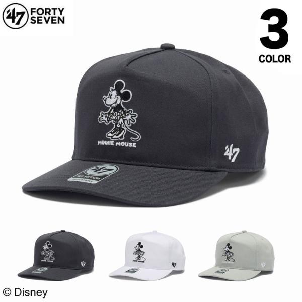 【'47 ヒッチ Disney ディズニー ミニーマウス】  '47 フォーティーセブン から展開する「Disney '47 HITCH」。ディズニーキャラクターをデザインしたキャップコレクション。モノクロデザインのミニーマウスをフロントに...