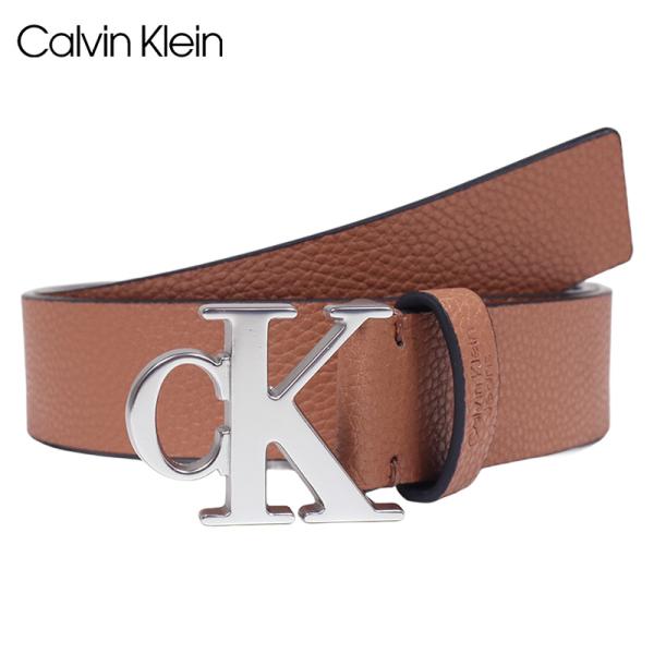 【ブランドロゴのバックルが魅力のPUレザーベルト】  CALVIN KLEIN カルバンクライン から展開する「35MM MONOGRAM PLAQUE-RECYCLED LEATHER-NUBUCK PU LINING」。ブランドロゴをそ...