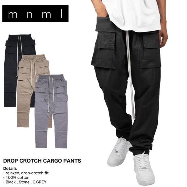 【人気のmnmlカーゴパンツからコットン素材の新モデルが登場！】 mnml ミニマル から展開する「DROP CROTCH CARGO PANTS」。シンプルかつモダンなデザインを得意とするミニマル。デニムと並び人気のカーゴパンツから、ゆと...