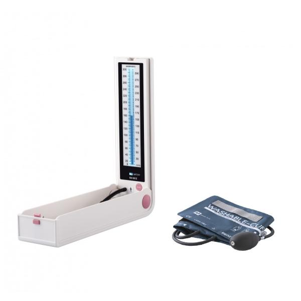 ●水銀レス血圧計　卓上型KM-380II ウォッシャブルカフ仕様　型番：0380B101●測定範囲　　　：圧力　　20〜280mmHg　●全重量　　　　：　約680ｇ（乾電池含む）●本体サイズ　　：　約96（幅）×334（奥行）×65（厚さ...