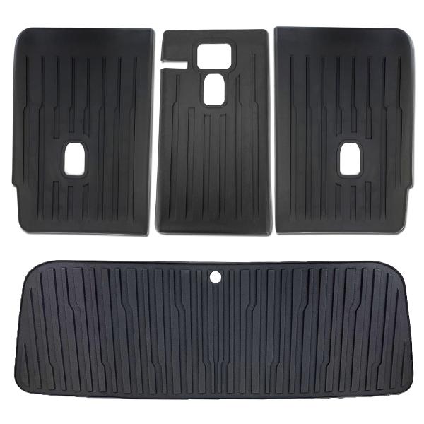 【対応車種】TESLA Model Y テスラ モデルY  (R2/03〜)【商品説明】・テスラ モデルY用 二列目シートバックプロテクター&amp;バックドア用キックガード。・荷室の純正カーペット部分を保護する専用カバー。・良質のTPE樹...