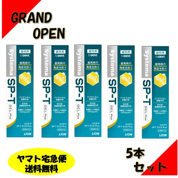 Systema SP-T ジェル Plus 85g　システマ DENT Systema SP-T ジェル Plus 85g容量：85ｇ*5数量：5本販売元　ライオン歯科材（株）MADE IN JAPAN / 日本製- GK2（グリチルリチン...