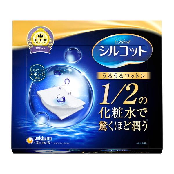 【3点セット】シルコット うるうるコットン スポンジ仕立て 40枚入 ユニ・チャーム１／２の化粧水で、パッティング・パックができます。4903111478064広告文責：アットツリー合同会社TEL 050-3184-1221※商品パッケージ...