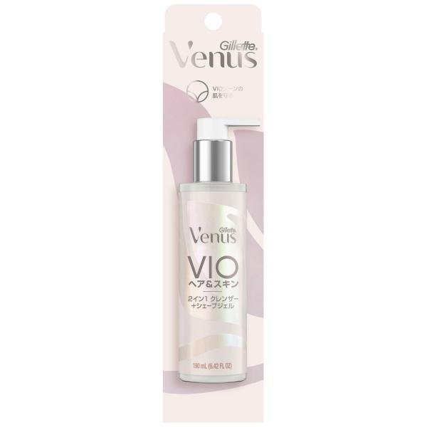 【3点セット】ジレット ヴィーナス VIO ヘア&amp;スキン 2イン1 クレンザー+シェーブジェル 190ml史上最高に肌にやさしい　ＶＩＯケア誕生！4987176122469広告文責：アットツリー合同会社TEL 050-3184-12...