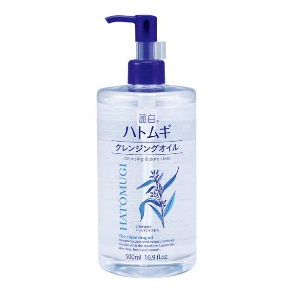 麗白 ハトムギクレンジングオイル 500ml肌のうるおいを残しつつさっぱり洗えます。/4513574030008天然保湿成分ハトムギエキス配合のクレンジングオイルです。●落ちにくいメイクや毛穴の汚れもすっきり落とします。●お肌のうるおいを残...