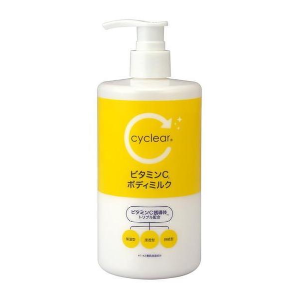 熊野油脂 cyclear ビタミンC ボディミルク 400mlビタミンCがお肌の潤いを守るボディミルクです。 4513574040571 化粧品・化粧小物:ボディケア:ボディクリーム広告文責：アットツリー合同会社TEL 050-3184-1...