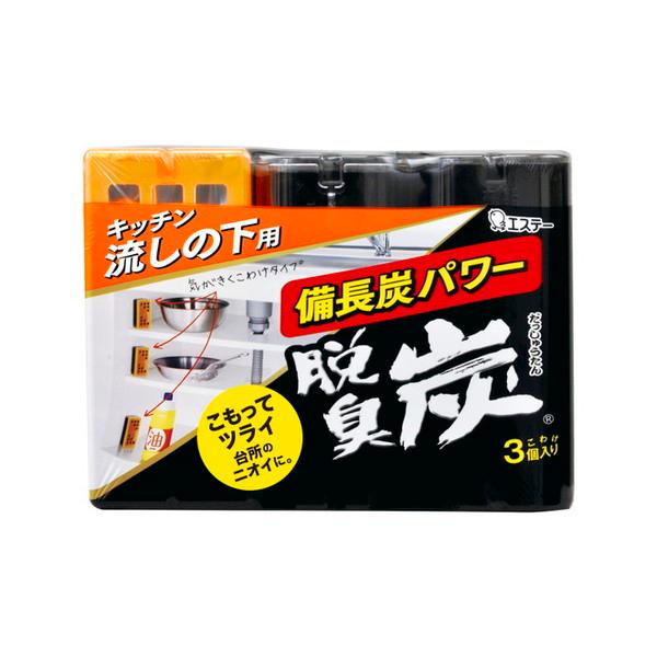 商品名：脱臭炭 キッチン・流しの下用 脱臭剤 こわけ3個入り(55g×3個)JANコード：4901070112999発売元、製造元、輸入元又は販売元：エステー商品番号：101-51889広告文責：アットツリー合同会社TEL 050-3184...