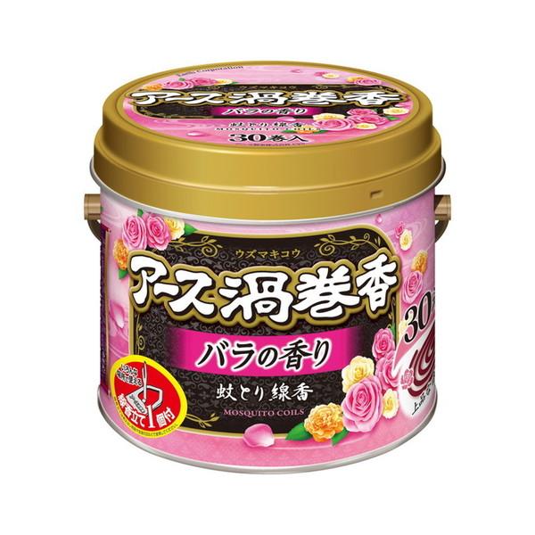 アース製薬 アース渦巻香 バラの香り 30巻缶入 かとりせんこう煙臭くなく、優雅なバラの香りのする蚊とり線香 4901080158413 虫よけ・殺虫・園芸品:ハエ・蚊:蚊取り線香広告文責：アットツリー合同会社TEL 050-3184-12...