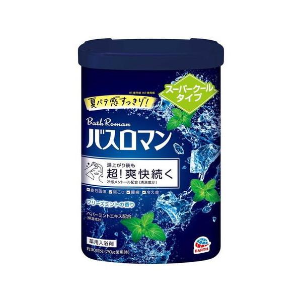 アース製薬 バスロマン スーパークールタイプ 600g 薬用入浴剤 医薬部外品4901080581716汗でベタつくお肌をひんやり爽快にします■バス・洗面用品:入浴剤:クール広告文責：アットツリー合同会社TEL 050-3184-1221※...