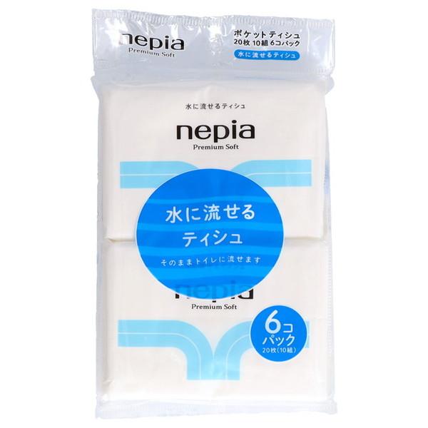 商品名：ネピア 水に流せるポケットティッシュ プレミアムソフト 6個パックJANコード：4901121631264発売元、製造元、輸入元又は販売元：王子ネピア原産国：日本商品番号：101-32811広告文責：アットツリー合同会社TEL 05...