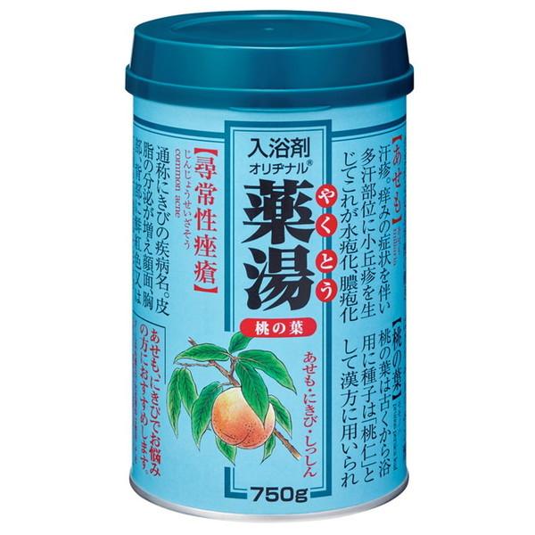オリヂナル 薬湯 入浴剤 桃の葉 750gあせもでお悩みの方に! 4901180026209 バス用品・洗面用品:入浴剤:クール広告文責：アットツリー合同会社TEL 050-3184-1221 ※商品パッケージは変更の場合あり。メーカー欠品...