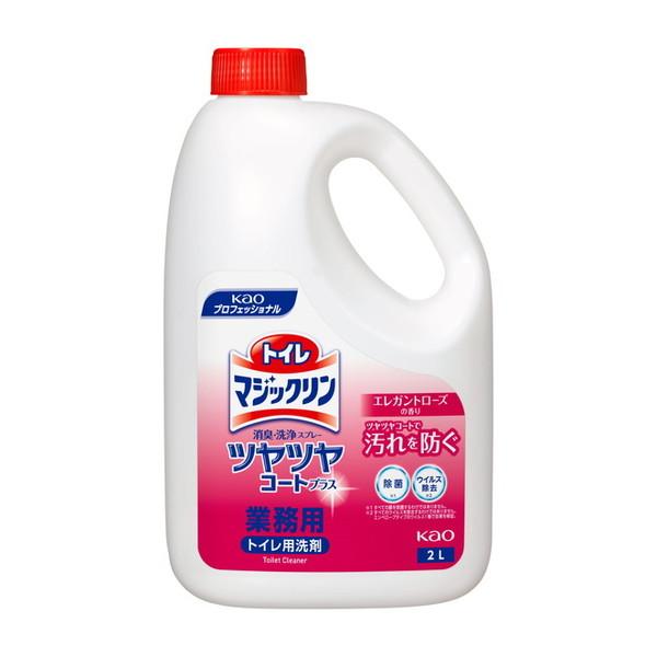 花王プロフェッショナル トイレマジックリン 消臭・洗浄スプレー ツヤツヤコートプラス エレガントローズの香り 業務用 2L トイレ用洗剤シュッとスプレーして便器表面をコーティング 4901301354068 キッチン・お掃除用品:住居用洗剤...
