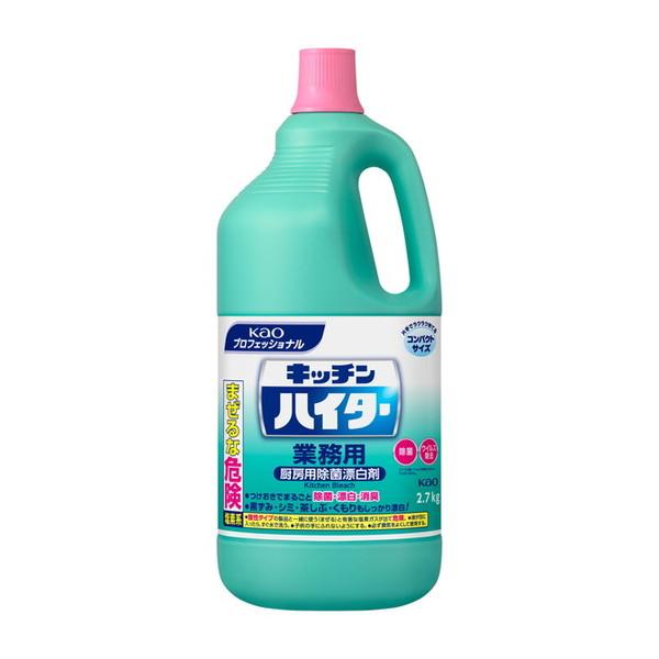 花王プロフェッショナル Kao キッチンハイター 業務用 2.7kg 厨房用除菌漂白剤除菌 漂白 消臭 塩素系除菌漂白剤 食器 コップ ふきん まな板 シミ汚れ 黄ばみ 茶シブ 4901301501882 キッチン・お掃除用品:台所洗剤:漂...