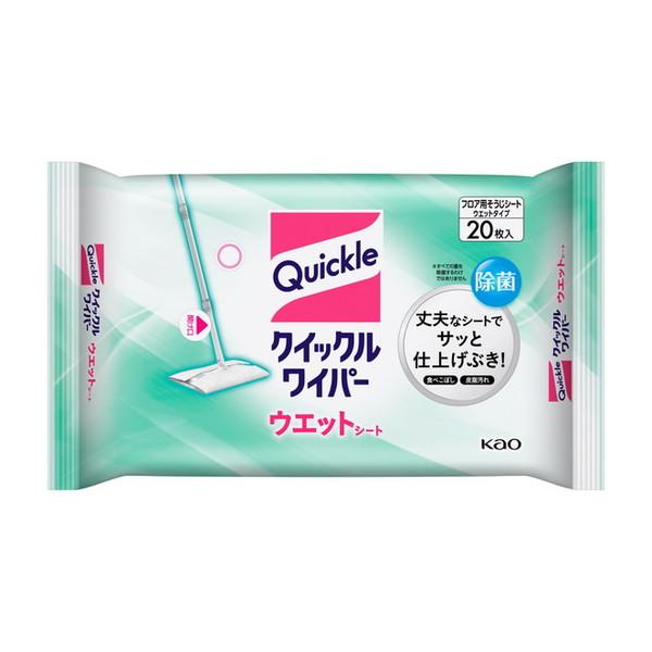 花王 クイックル ワイパー ウエットシート 20枚入 フロア用そうじシート ウエットタイプ4901301760210サッと仕上げぶき。１枚で広々サッパリ！ベタザラ・菌すっきり！広告文責：アットツリー合同会社TEL 050-3184-1221...