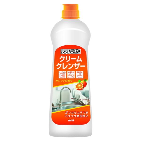 カネヨ石鹸 ステンライト クリームクレンザー オレンジの香り 400g4901329210926ミクロ粒子のパワーでピカピカに落としますキッチン・お掃除用品:台所洗剤:クレンザー広告文責：アットツリー合同会社TEL 050-3184-122...