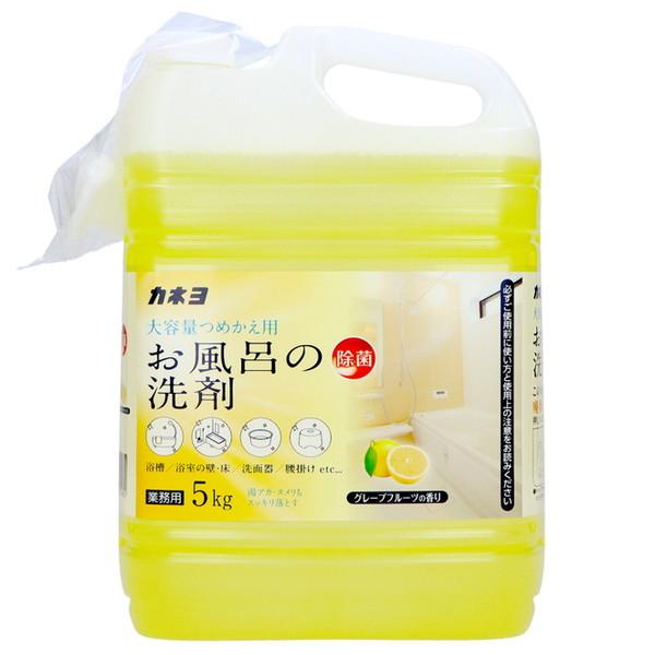 カネヨ石鹸 おふろの洗剤 大容量つめかえ用 5kg 業務用湯アカ、ヌメリもすっきり除菌タイプ 浴室浴槽用洗剤 4901329220802 キッチン・お掃除用品:住居用洗剤:お風呂用洗剤:お風呂用洗剤広告文責：アットツリー合同会社TEL 05...