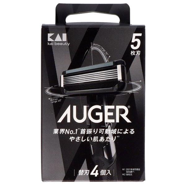 貝印 KAI AUGER 替刃 4個入貝印が日本の男性に捧げる既成概念を穿つカミソリ 5枚刃 剃刀 髭剃り 替え刃 4901331002045 男性用化粧品・日用品:男性用カミソリ:替刃広告文責：アットツリー合同会社TEL 050-3184...