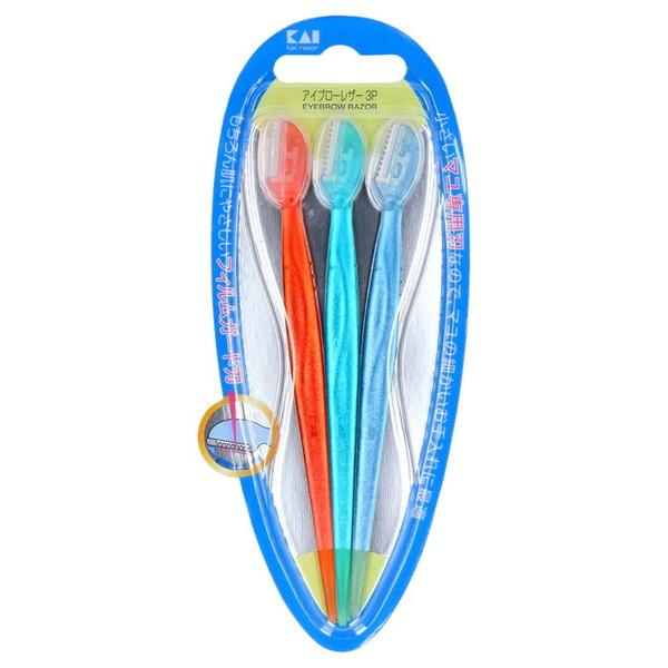 貝印 00875 アイブローレザー 3P 眉専用 カミソリマユの細かいお手入れに 安全ガード刃 4901331008757 化粧品・化粧小物:女性用カミソリ:ディスポタイプ広告文責：アットツリー合同会社TEL 050-3184-1221 ※...