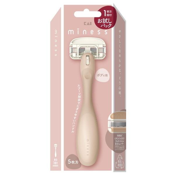 貝印 GA0154 miness マイネス ボディ用 カミソリ お試しパック 替刃1個付き4901331018572オールマイティなボディ用　剃刀化粧品・化粧小物:女性用カミソリ:ホルダー広告文責：アットツリー合同会社TEL 050-318...