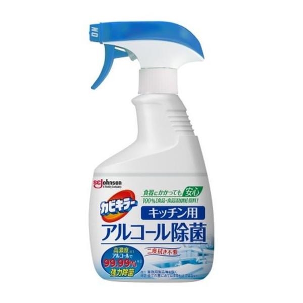 ジョンソン カビキラー アルコール除菌 キッチン用 本体 400ml強力な除菌効果で清潔にウイルスも除去 二度拭き・洗い流し不要 4901609016460 キッチン・お掃除用品:台所洗剤:漂白・殺菌:アルコール除菌広告文責：アットツリー合...