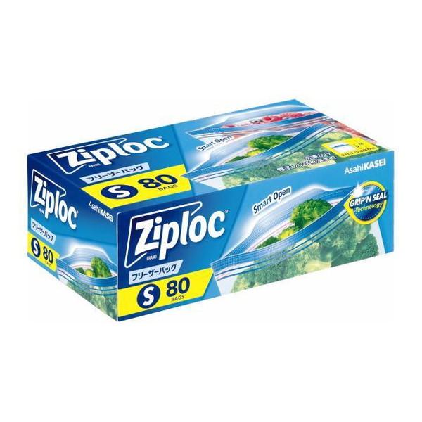旭化成 Ziploc ジップロック フリーザーバッグ S 80枚入冷凍保存からレンジ解凍まで、移し替えの必要なし 4901670116670 キッチン・お掃除用品:お弁当・テーブル用品:保存容器・保存袋:ジッパーバック広告文責：アットツリー...