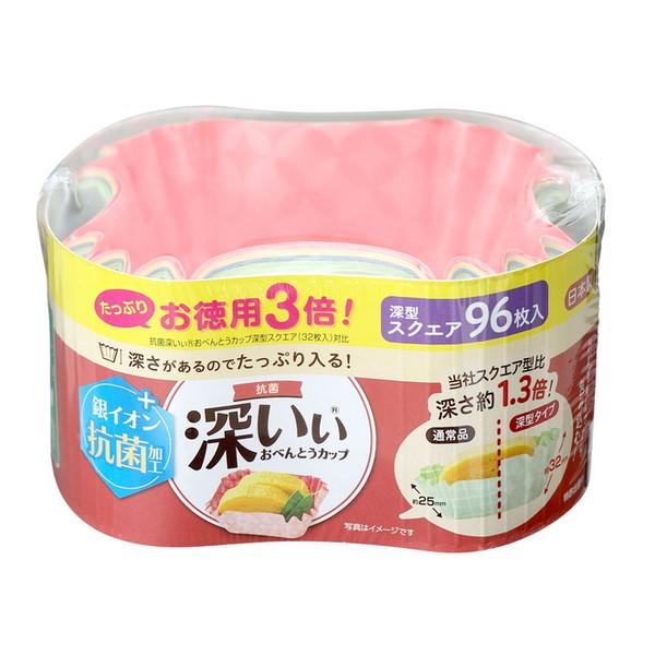 東洋アルミ お徳用3倍 抗菌 深いぃ おべんとうカップ 深型スクエア 4色 96枚入深くて使いやすい 耐熱 耐冷 おかずカップ お弁当 4901987218746 キッチン・お掃除用品:お弁当・テーブル用品:お弁当用品:ホイルケース・カップ...