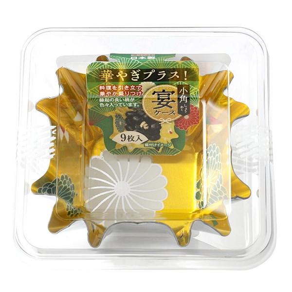 東洋アルミ 宴ケース 小角 9枚入4901987218821厚手タイプでしっかり おせち料理の盛り付けにピッタリ 艶やかな和風柄がモチーフキッチン・お掃除用品:お弁当・テーブル用品:簡易食器類・使い捨て食器・コップ広告文責：アットツリー合同...