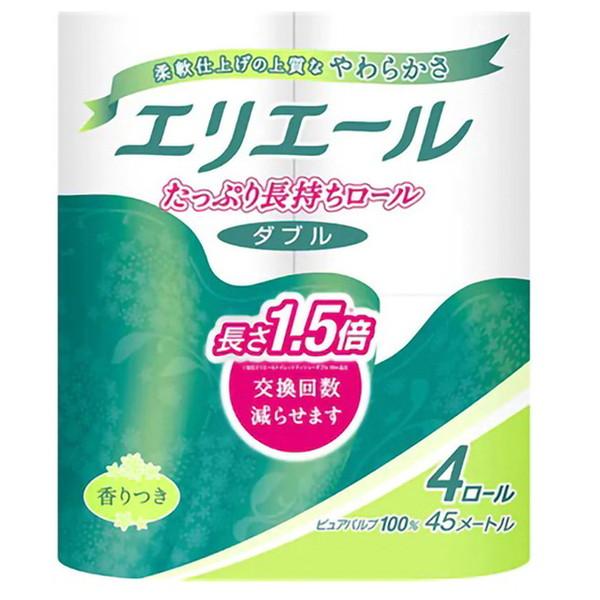 大王製紙 エリエール トイレットティシュー コンパクト ダブル 4ロール入ふっくらやわらかな肌ざわり トイレットペーパー 4902011114492 紙製品:トイレットペーパー:パルプ広告文責：アットツリー合同会社TEL 050-3184-...