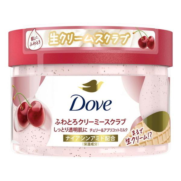 ユニリーバ Dove ダヴ クリーミー スクラブ チェリー&amp;アプリコットミルク 298gスクラブ成分配合 ボディ スクラブ 角質ケア 保湿 4902111777498 バス用品・洗面用品:ボディソープ・石鹸:ボディソープ広告文責：ア...