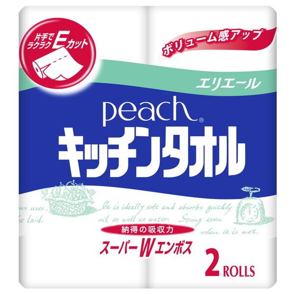 商品名：ピーチ キッチンタオル 2ロールJANコード：4904040016433発売元、製造元、輸入元又は販売元：大王製紙原産国：日本広告文責：アットツリー合同会社TEL 050-3184-1221 ※商品パッケージは変更の場合あり。メーカ...