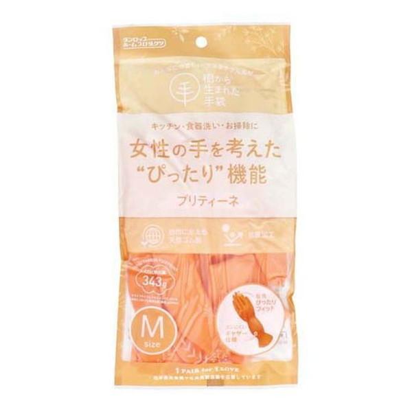 ダンロップ 樹から生まれた手袋 プリティーネ M オレンジ 1双 ゴム手袋4904510997262デザイン性を重視したプリティーなフォルムとカラーが、毎日の暮らしに彩をそえます。キッチン・お掃除用品:炊事手袋・使い捨て手袋:炊事手袋広告文...