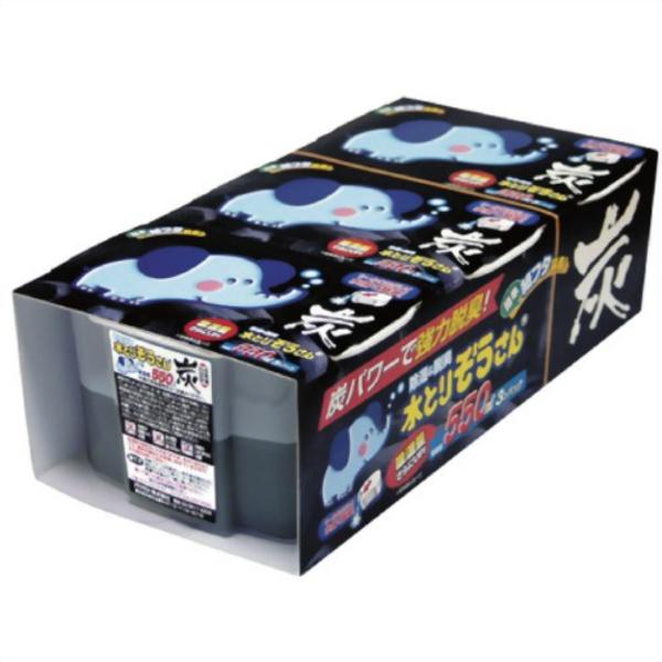 水とりぞうさん炭 置き型 タンクタイプ 550ml×3個パック 除湿剤 オカモト湿気を強力除湿 炭パワーで強力消臭4904637999781広告文責：アットツリー合同会社TEL 050-3184-1221※商品パッケージは変更の場合あり。メ...