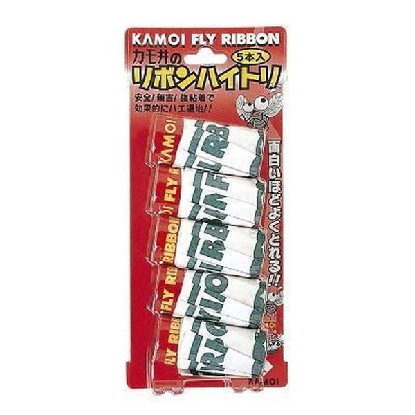 商品名：カモ井 リボンハイトリ(ハエとり) 5本入JANコード：4971910161289発売元、製造元、輸入元又は販売元：カモ井加工紙商品番号：101-71516広告文責：アットツリー合同会社TEL 050-3184-1221 ※商品パッ...
