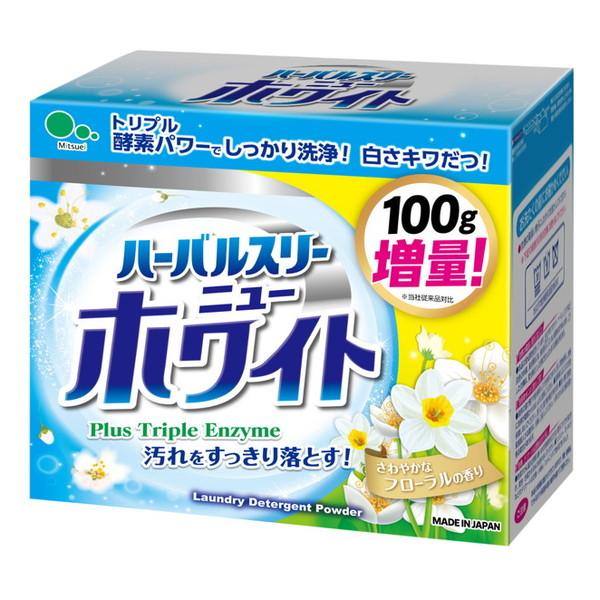 ミツエイ ハーバルスリー ニューホワイト 900g 洗濯用粉末洗剤4978951061233汚れをすっきり落とす！さわやかなフローラルの香りお洗濯・衣類・靴ケア:洗剤・柔軟剤・漂白剤:粉末タイプ広告文責：アットツリー合同会社TEL 050-...