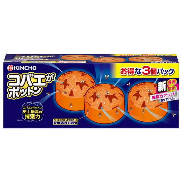 大日本除虫菊 キンチョー コバエがポットン 置き型 3個入置くだけ簡単　コバエ捕獲器 4987115543652 虫よけ・殺虫・園芸品:ハエ・蚊:捕獲器広告文責：アットツリー合同会社TEL 050-3184-1221 ※商品パッケージは変更...