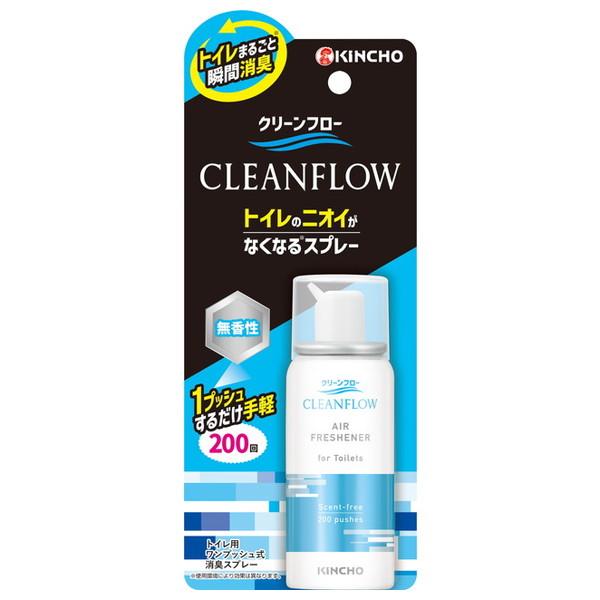大日本除虫菊 KINCHO キンチョー クリーンフロー トイレのニオイがなくなる消臭スプレー 無香性 200回 消臭スプレー１プッシュでトイレまるごと瞬間消臭 トイレ用消臭芳香剤 4987115861053 芳香剤・消臭剤:トイレ用広告文責...