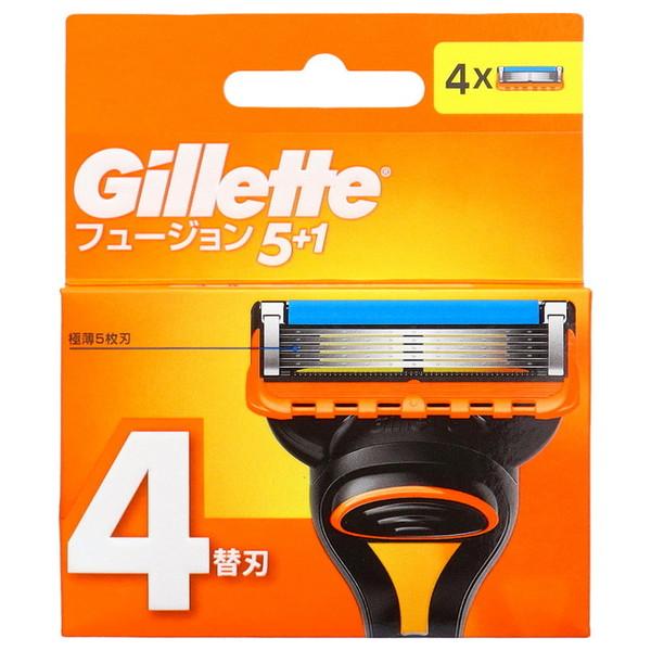 P&amp;G ジレット フュージョン マニュアル 替刃 4B 4個入Ｎｅｗ！　世界売上Ｎｏ．１ジレット メンズ かみそり カミソリ 剃刀 T字 替刃 替え刃 4987176032652 男性用化粧品・日用品:男性用カミソリ:替刃広告文責：...