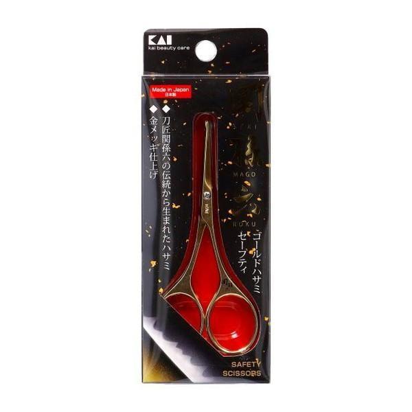 貝印 関孫六 ゴールドハサミ セーフティ (内容量:1個) 101-61530   4901601286595  広告文責：アットツリー合同会社 TEL 050-3184-1221   ※商品パッケージは変更の場合あり。 メーカー欠品または...