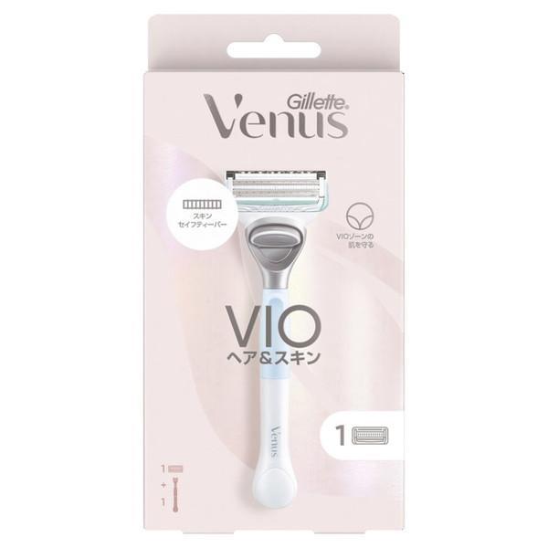P&amp;G ジレット ヴィーナス VIOヘア＆スキン カミソリホルダー 本体1個（ハンドルのみ）＋替刃1個入史上最高に肌にやさしい　ＶＩＯケア誕生！ デリケートゾーン用カミソリ 4987176111098 化粧品・化粧小物:女性用カミソ...