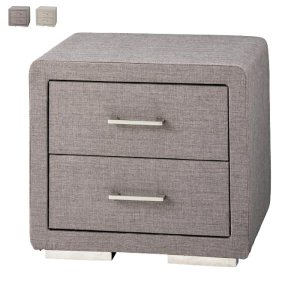 桜屋工業 CHERRY HOMEDAYベッドサイドテーブル 完成品 BA-33-F張地:グレーベージュW490×D415×H425mm本体:布、繊維板脚:ステンレス製、取手:アルミ製引き出し内寸:354×275×70mm(フルスライドレール...