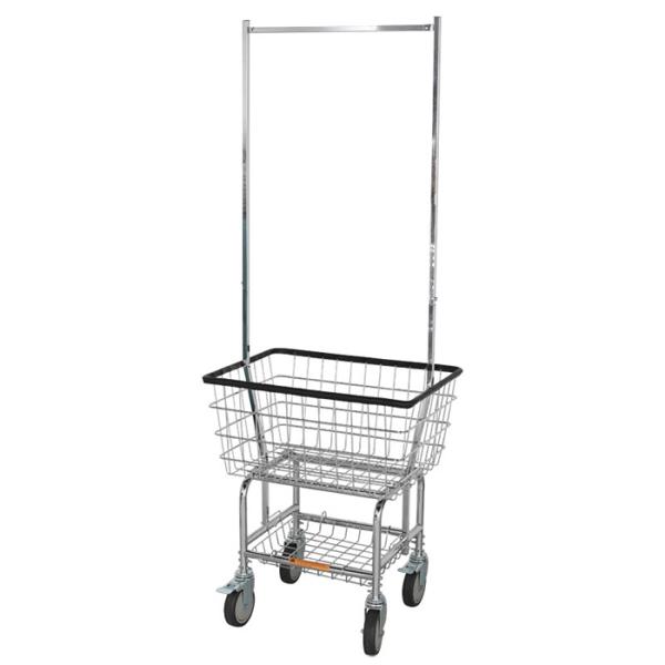 ダルトン DULTON魅せる収納でスマートな空間づくりをランドリー カート 組立式 LAUNDRY CART WITH POLE RACK CHROME H20-0139CRカラー：クロームサイズ：幅600x奥行450x高さ1660mmBa...