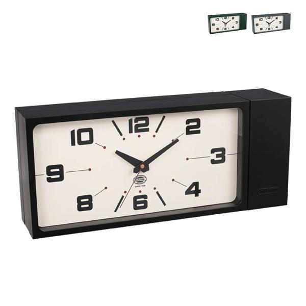 ダルトン DULTON馴染みやすさと存在感を併せ持つ両面掛け時計DOUBLE FACE CLOCK RECTANGLEダブル フェイス クロック レクタングルカラー：ブラック/ダークグリーン/グレーサイズ：幅442x奥行98x高さ187mm...