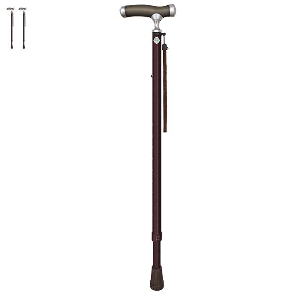 フジホーム Fuji HomeWalking StickWB5314 WB5316材質グリップ：シリコン、ABS先ゴム：合成ゴムシャフト：アルミニウムストラップ：ナイロンサイズ約73.0〜95.5cm伸縮10段階調節（2.5cmピッチ）重量...