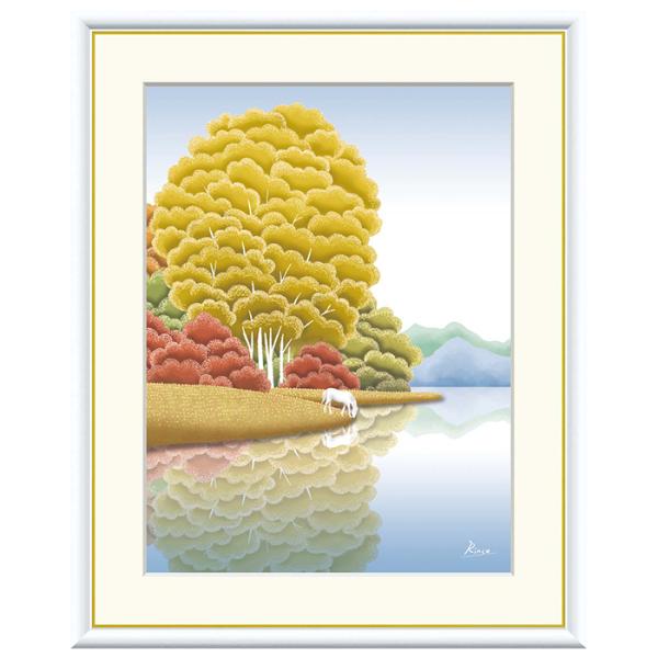 三幸 SANKOHF6号サイズ額外寸：52x42cm絵寸：40x30cm本誌：新絹本つや消しマット仕様フレーム樹脂製金装飾付有名美術館がレプリカを制作するため採用している高精細ジクレー版画技法で特製新絹本画布に表現し、最終仕上げは手彩による...