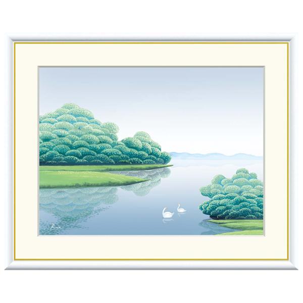 三幸 SANKOHF6号サイズ額外寸：52x42cm絵寸：40x30cm本誌：新絹本つや消しマット仕様フレーム樹脂製金装飾付有名美術館がレプリカを制作するため採用している高精細ジクレー版画技法で特製新絹本画布に表現し、最終仕上げは手彩による...