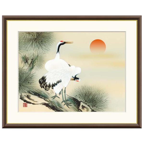 三幸 SANKOHF6号サイズ額外寸：52x42cm絵寸：40x30cm本誌：新絹本つや消しマット仕様フレーム樹脂製金装飾付有名美術館がレプリカを制作するため採用している高精細ジクレー版画技法で特製新絹本画布に表現し、最終仕上げは手彩による...