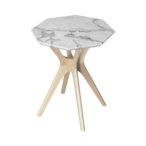 商品について：質感を追及した大理石柄とバーチの天然木を使用した脚の組み合わせで、ワンランク上の空間を作り上げます。ポリウレタン樹脂塗装が施された天板は、傷や、熱、汚れなどに強く耐久性に優れているので、末永くお使いいただけます。商品サイズ：W...